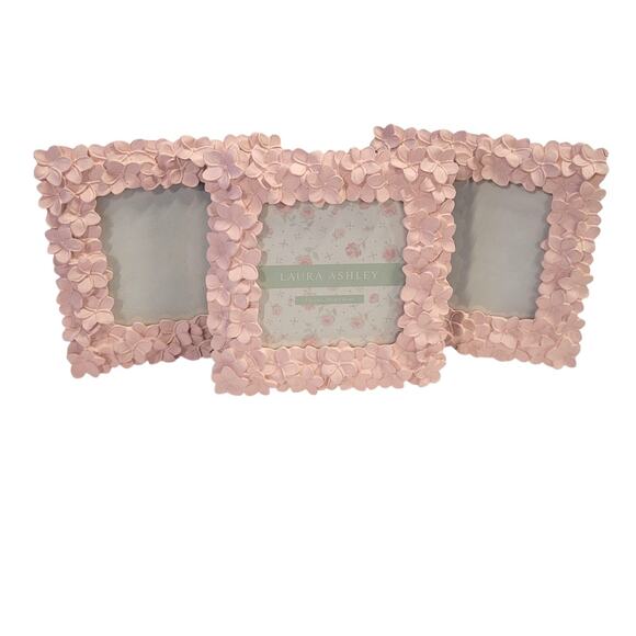 Laura Ashley | Accents | Laura Ashley Pink Picture Frames 3 Textured ...